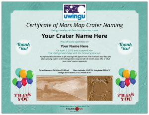 Saying Thank You—From Mars! | Uwingu